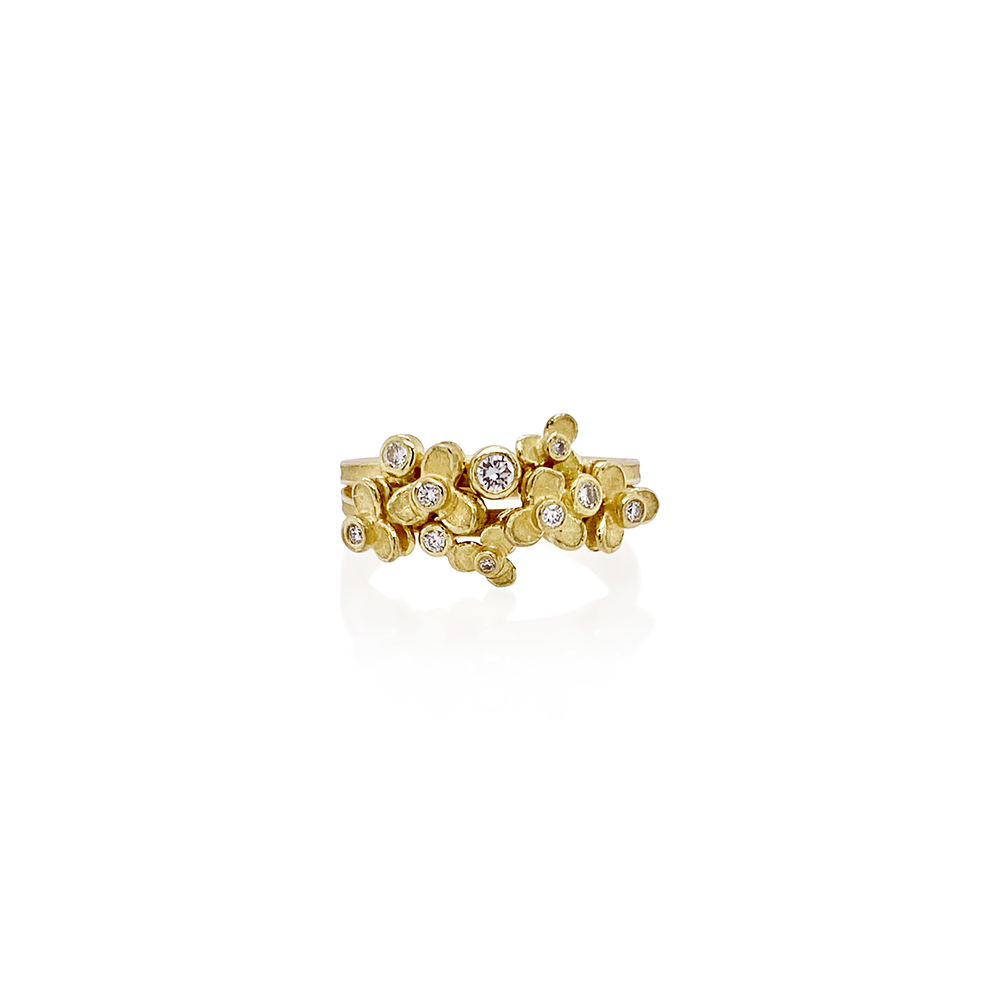 Trillium ring in 18k - J. McVeigh Jewelry