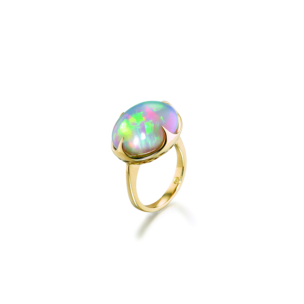 Claw set opal ring - J. McVeigh Jewelry