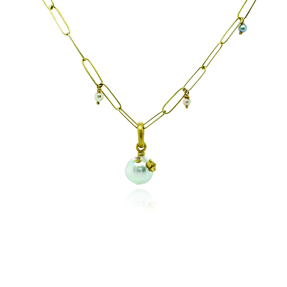 Akoya pearl pendant - J. McVeigh Jewelry