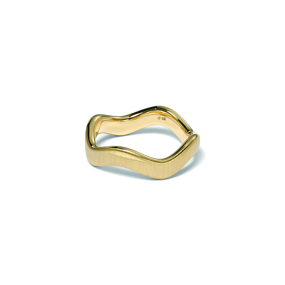 Thick Curve Stacking Ring, Satin Finish - J. McVeigh Jewelry